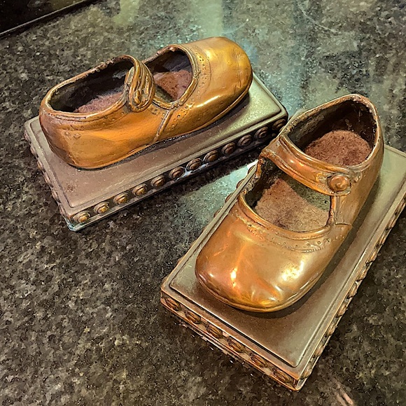 Accents | Vintage Bronzed Baby Shoes | Poshmark